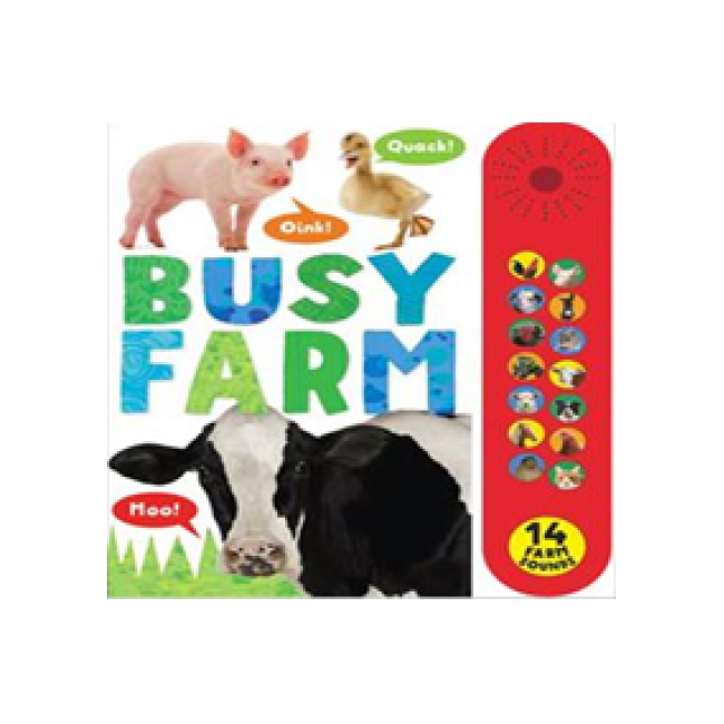 BUSY FARM 14 BUTTON SOUND BOOK | Bongkoch.com