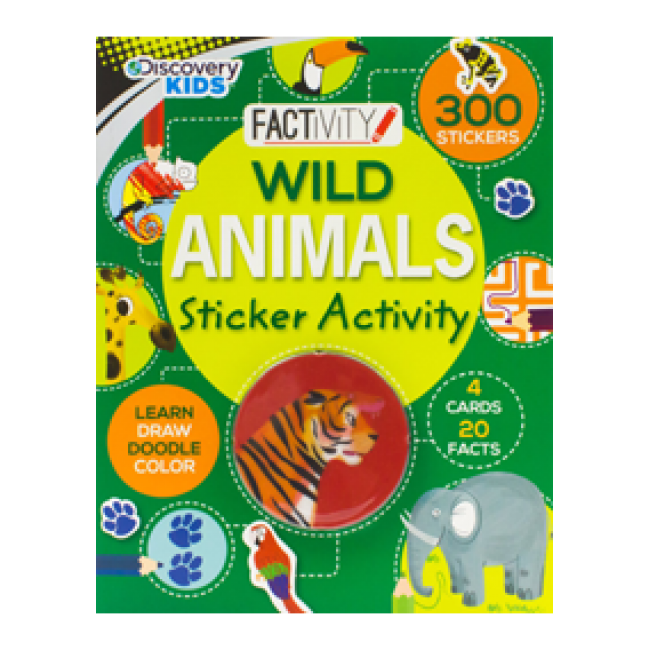 WILD ANIMALS Sticker Activity | Bongkoch.com