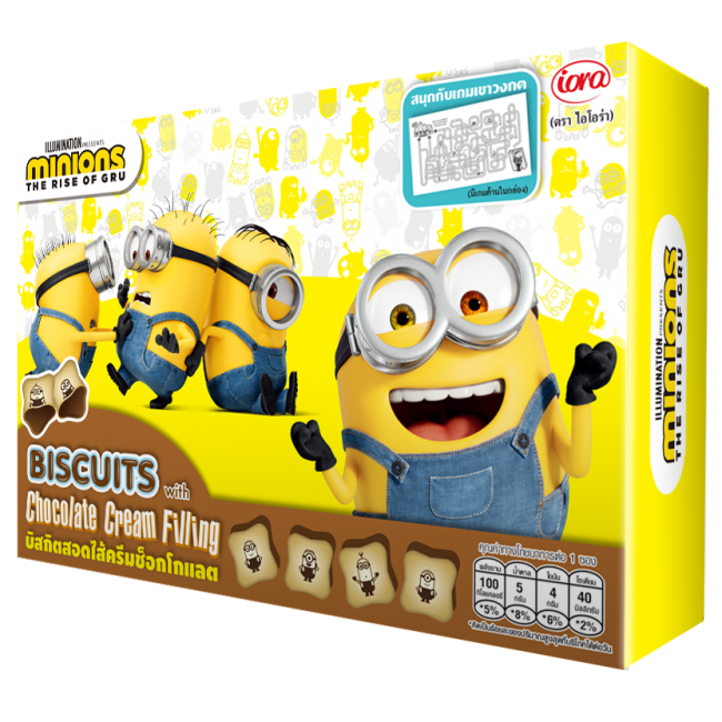 Minions Filled Biscuit Chocolate | Bongkoch.com