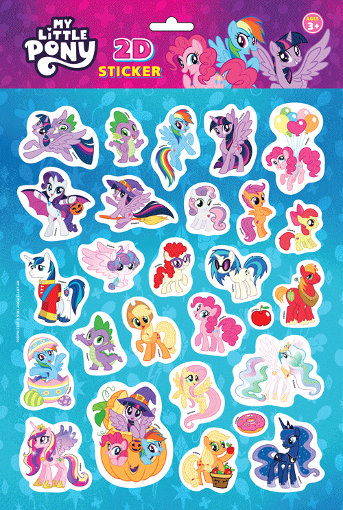 MY LITTLE PONY -think happy… ระบายสีและวาดภาพตามคำศัพท์ + สติ๊กเกอร์ 2 ...