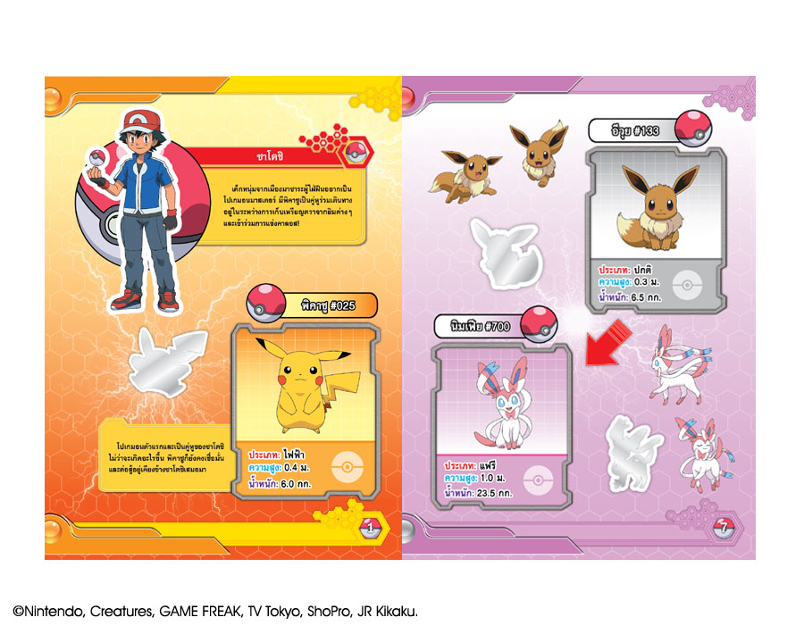 Pokemon CHARACTER BOOK คู่มือรวบรวมข้อมูลโปเกมอนสำหรับเหล่าเทรนเนอร์ ...