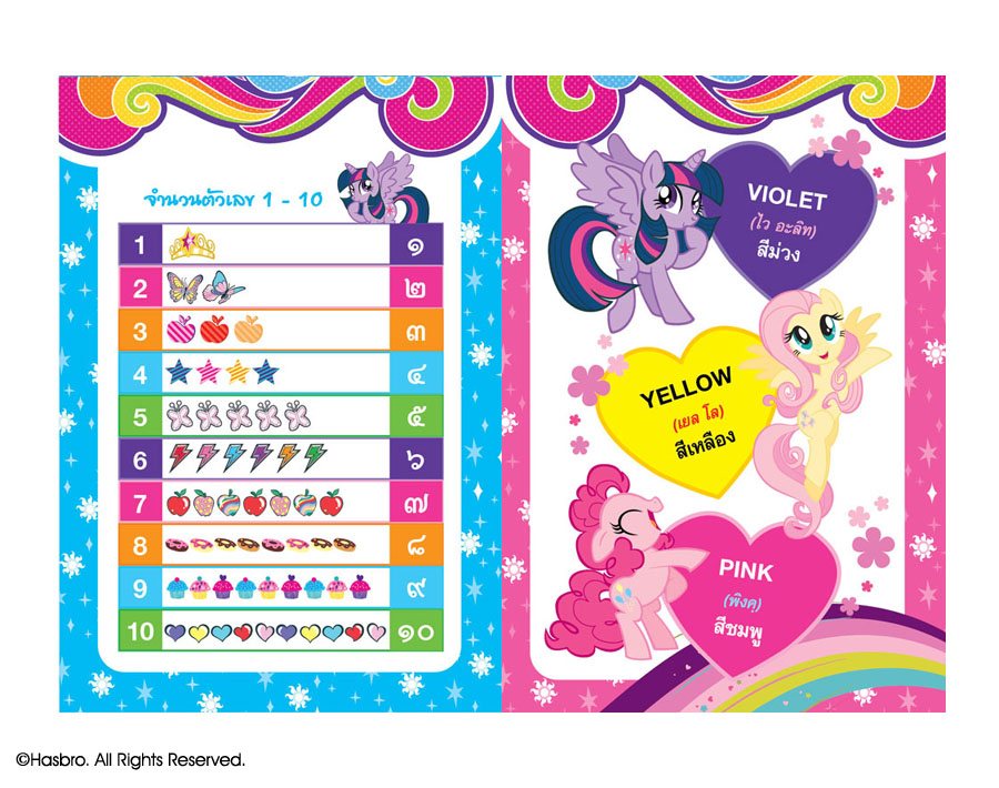 MY LITTLE PONY Interactive Learning Pad (สีฟ้าทะเล) พร้อมหนังสือเรียน ...